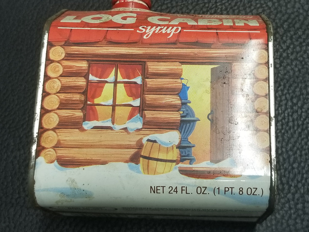 Log Cabin Syrup Tin
